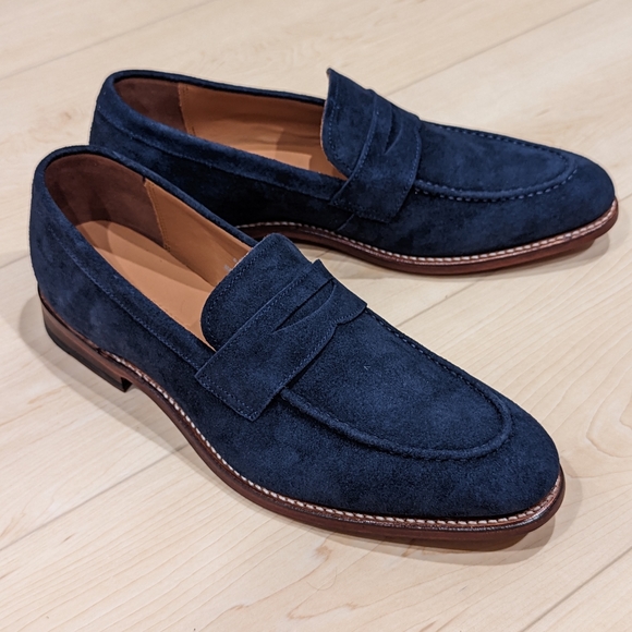 Allen Edmonds | Shoes | Allen Edmonds Shelby Penny Loafer Navy Blue ...